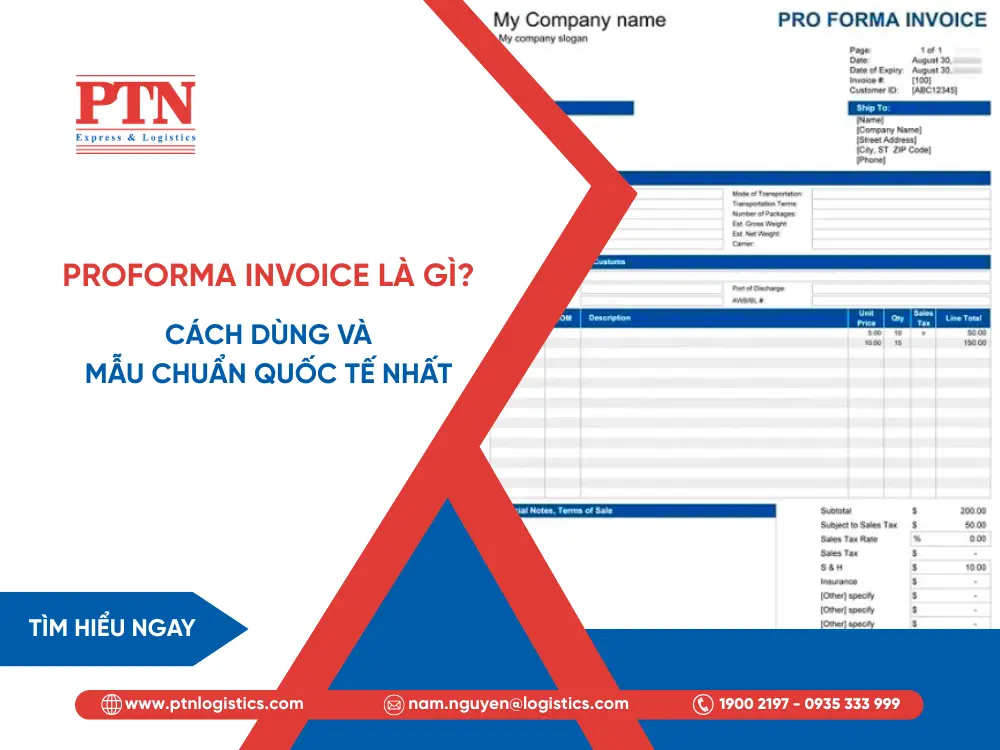 Proforma invoice là gì? Cách dùng và mẫu chuẩn quốc tế nhất